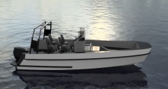 Aluminum boat console layout LEX650 | UNIK YACHTS